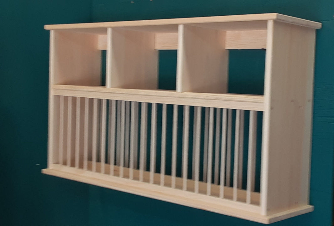 CUSTOM WOOD PLATE RACKS, CABINET, SHELVING, KITCHEN ORGANIZER PIE SAFE ...